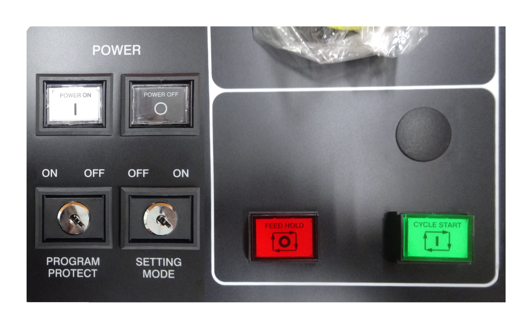 Transparenter Knopf CNC Bearbeitungszentrum Bedienfeld